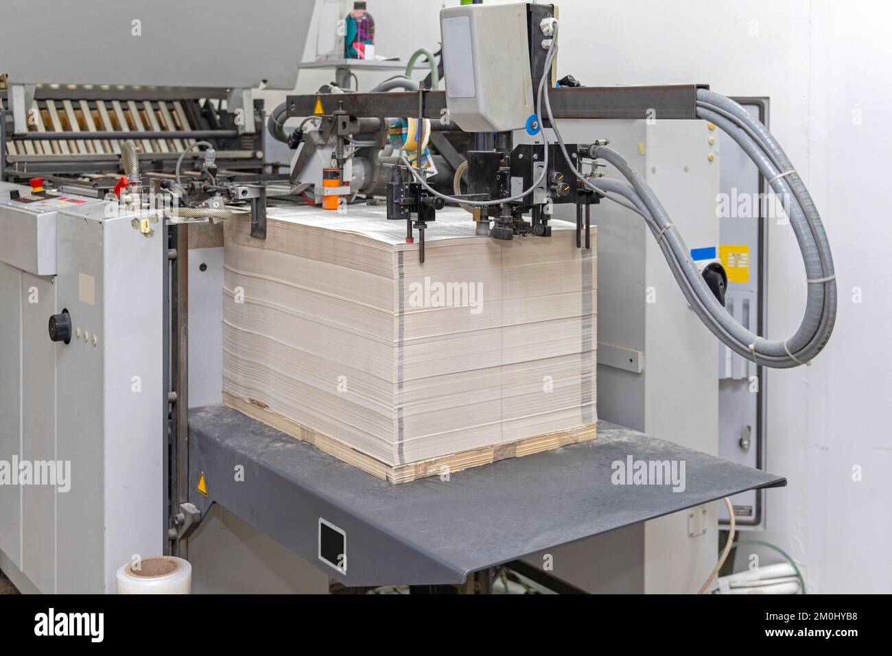 Vacuum Suction Sheet Paper Print Machine Production Process Stock Photo ...