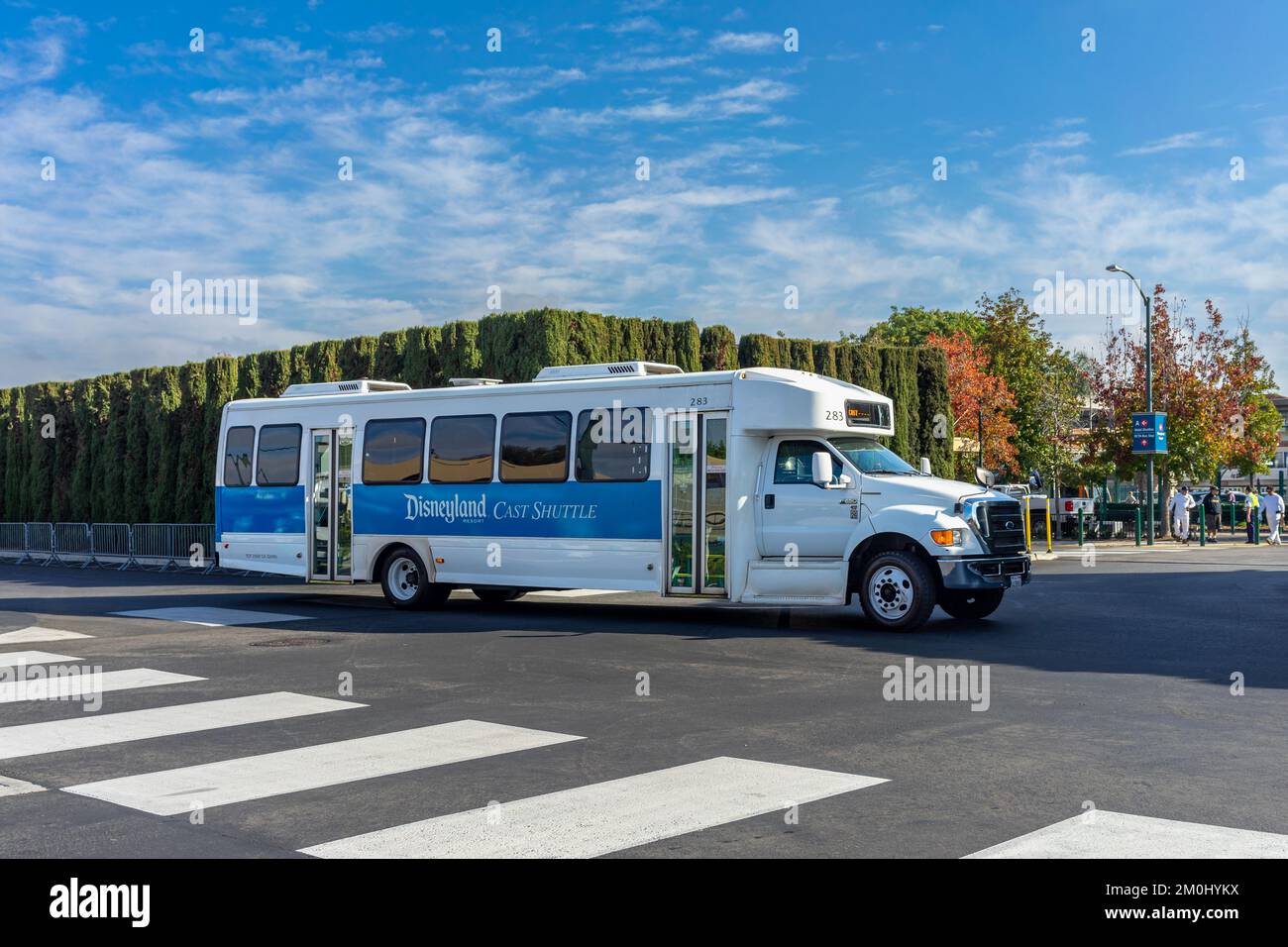 Anaheim, CA, USA – November 1, 2022: A Ford F650 truck bus used as a ...