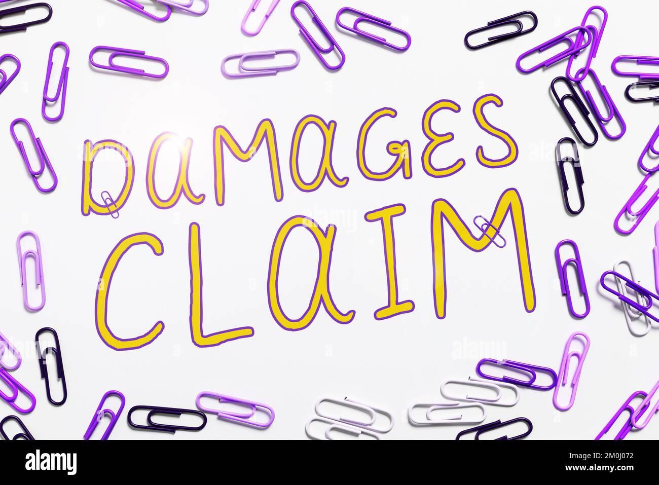Text caption presenting Damages Claim. Word for Demand Compensation ... Text caption presenting Damages Claim. Word for Demand Compensation ...