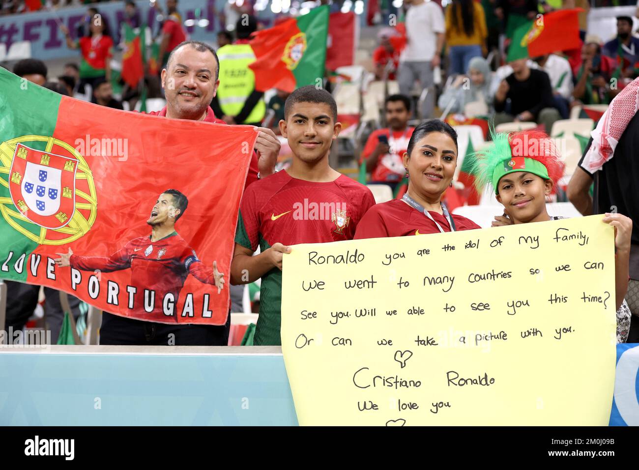 Portugal fans enjoy prior to the FIFA World Cup Qatar 2022 Round of 16 ...