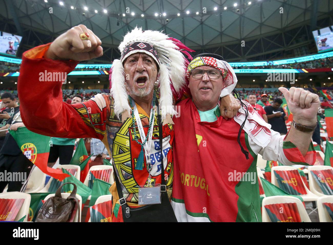 Portugal fans enjoy prior to the FIFA World Cup Qatar 2022 Round of 16 ...