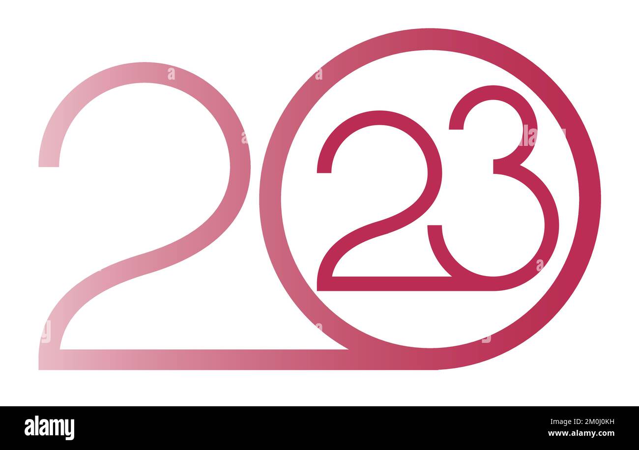 2023 new year vector background. Cover of card for 2023 Creative design ...