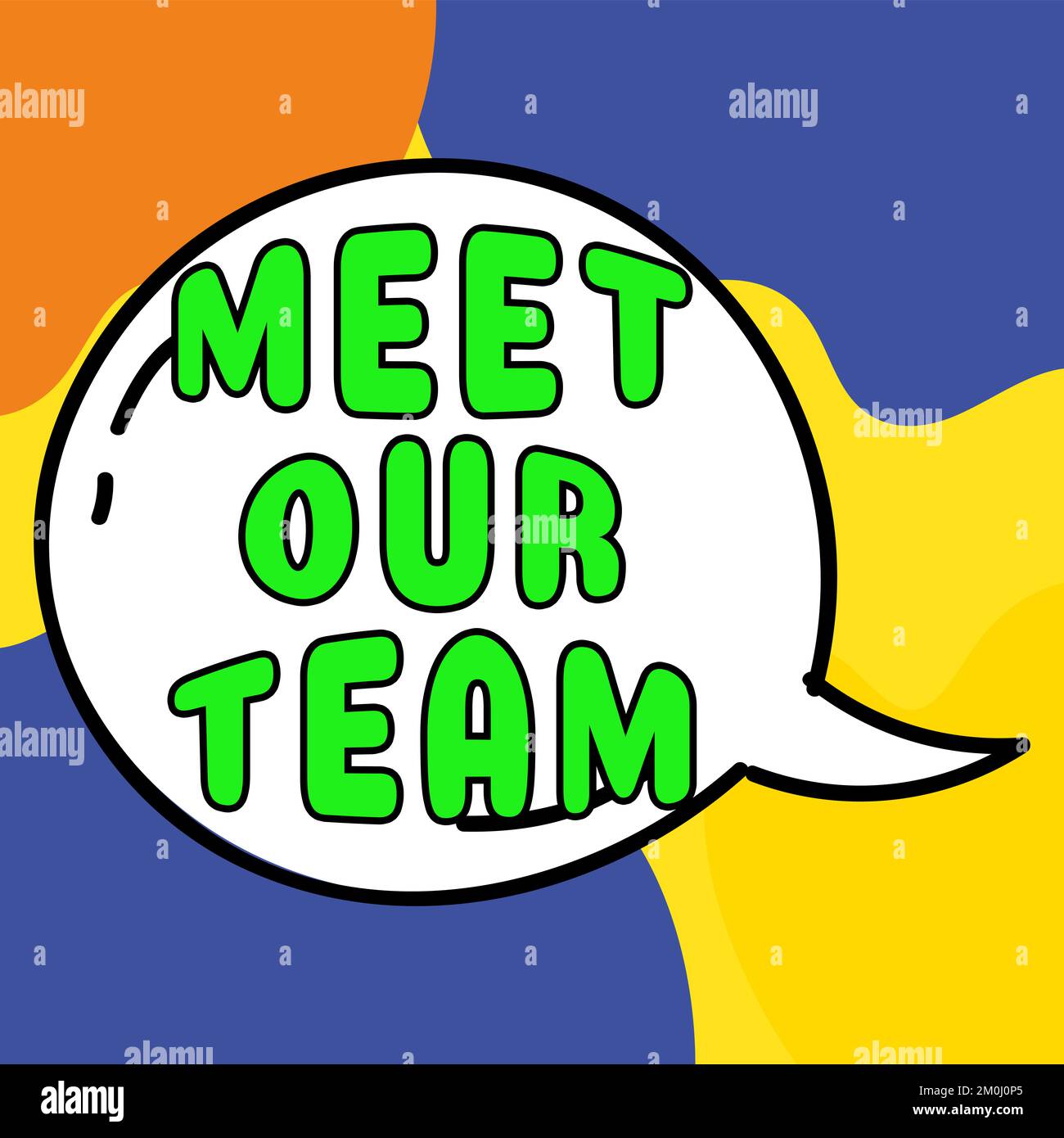Text showing inspiration Meet Our Team. Business concept introducing ...