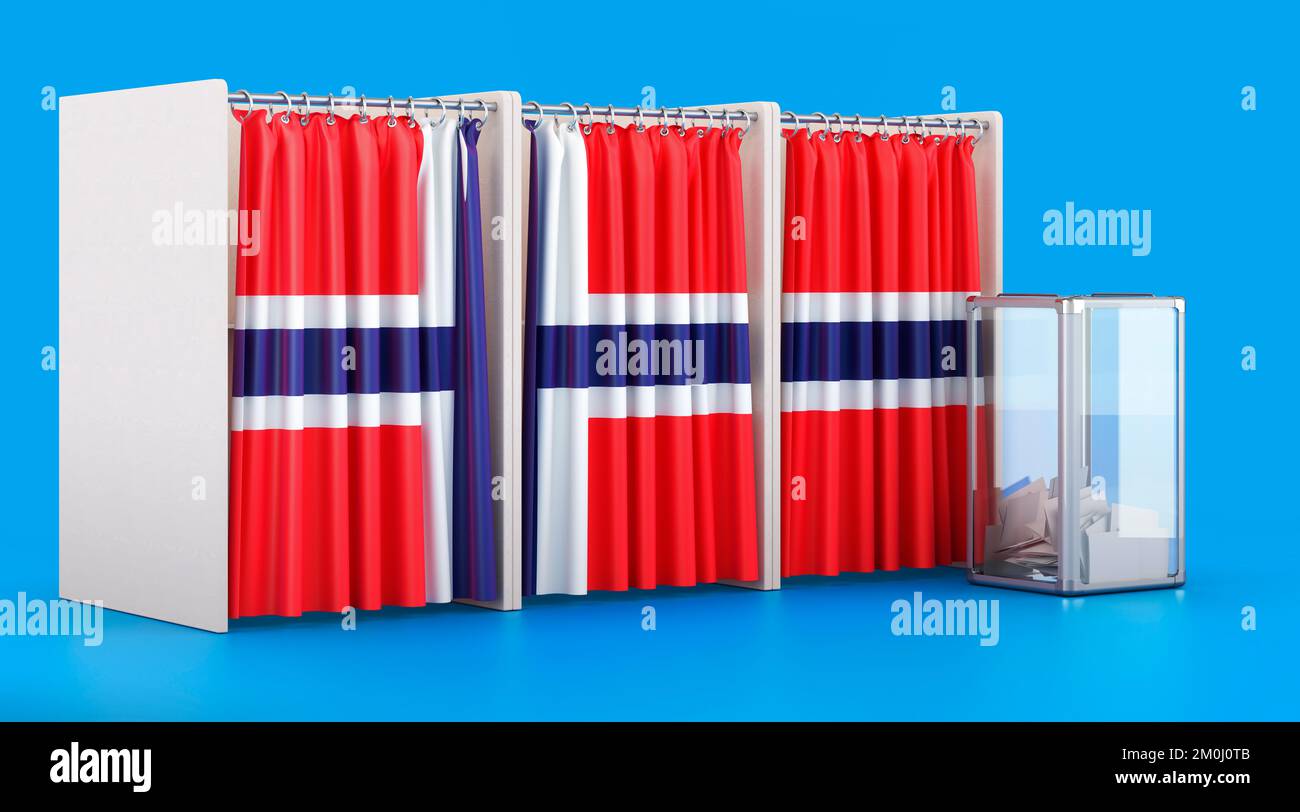 Norway election booth hi-res stock photography and images - Alamy