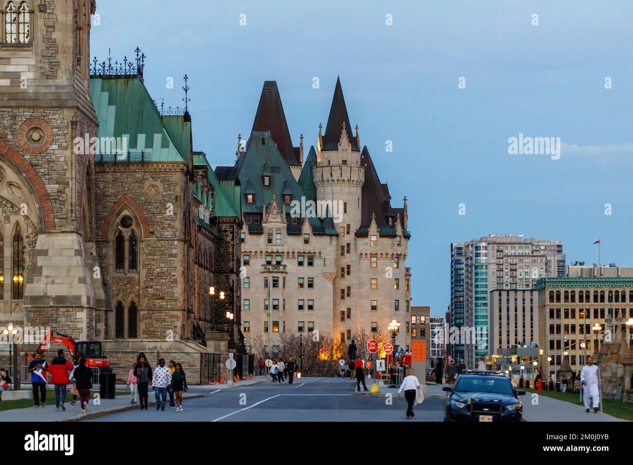 Ottawa, Canada - November 5, 2022: City view of downtown in the evening ...