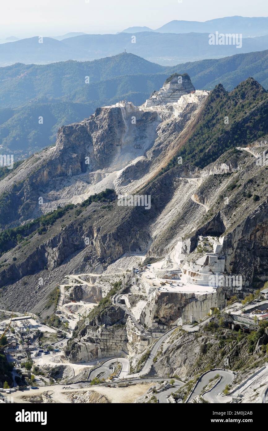 Marble quarry, Carrara, Tuscany, Toscana, Italy, Europe Stock Photo - Alamy