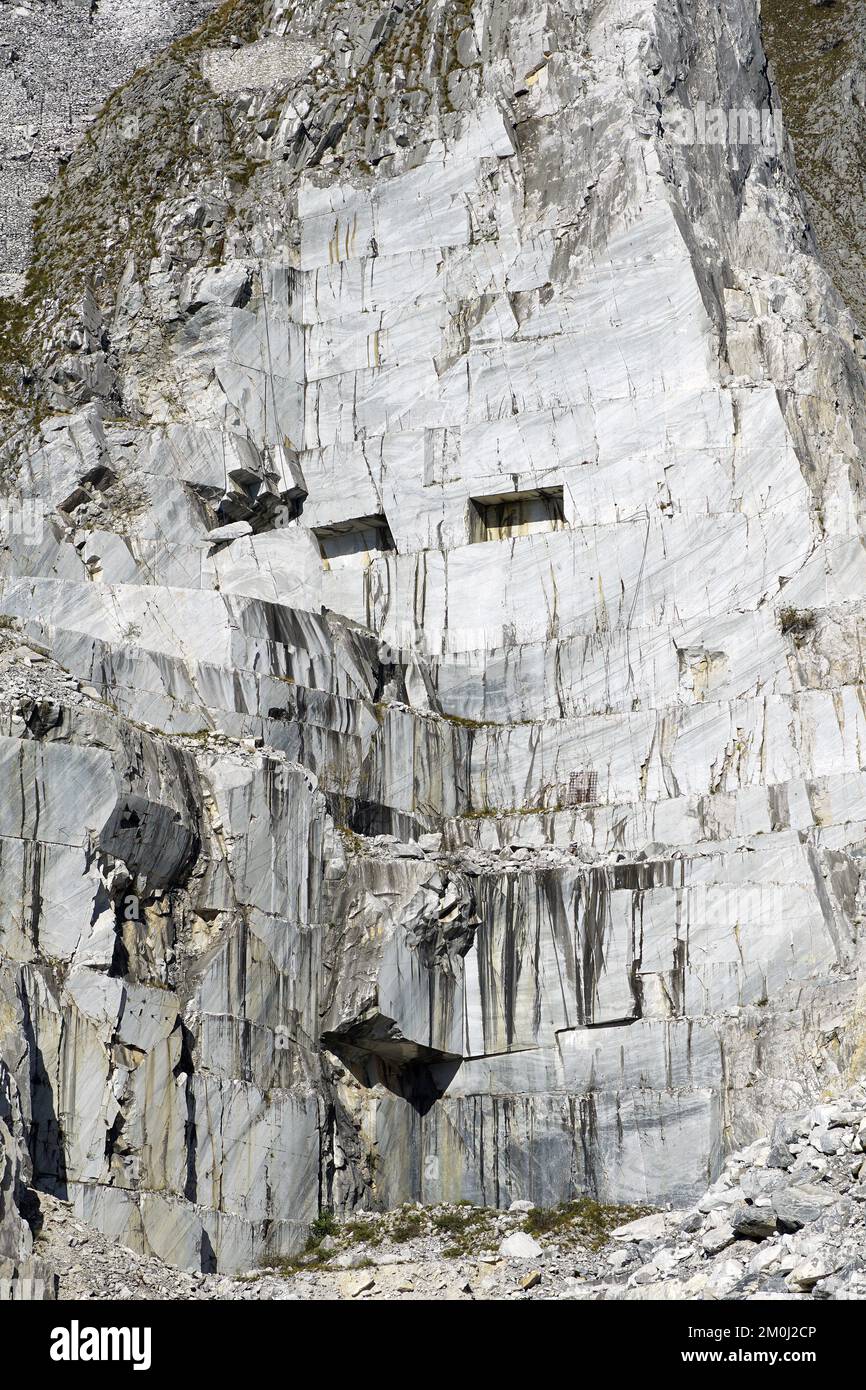 Marble quarry, Carrara, Tuscany, Toscana, Italy, Europe Stock Photo - Alamy