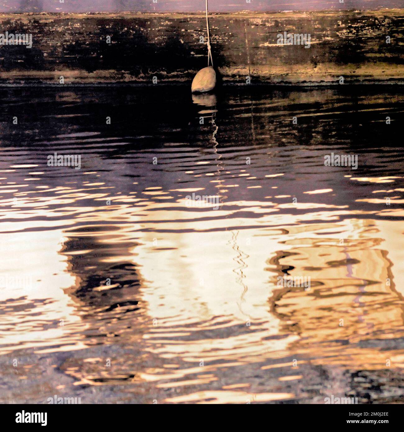 Abstract photograph, showing reflected pattern, line, shape, with a ...