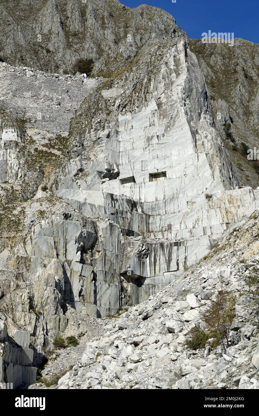 Marble quarry, Carrara, Tuscany, Toscana, Italy, Europe Stock Photo - Alamy