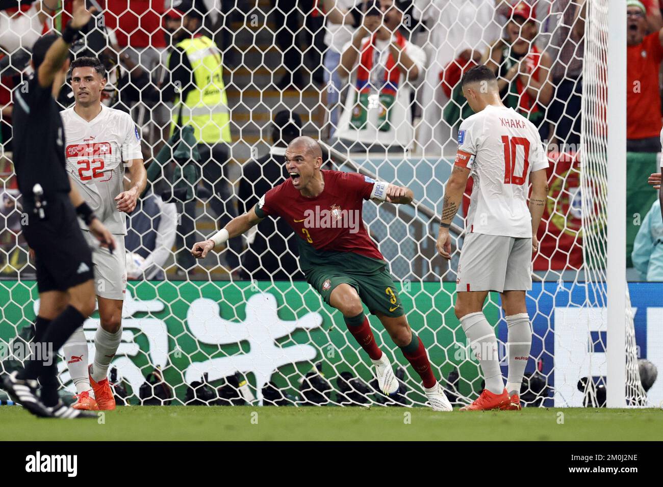 AL DAAYEN - Pepe of Portugal celebrates the 2-0 during the FIFA World ...