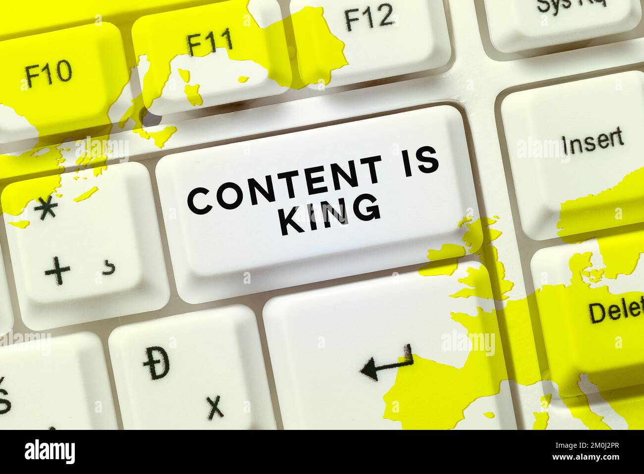 Conceptual caption Content Is King. Conceptual photo Content is the ...