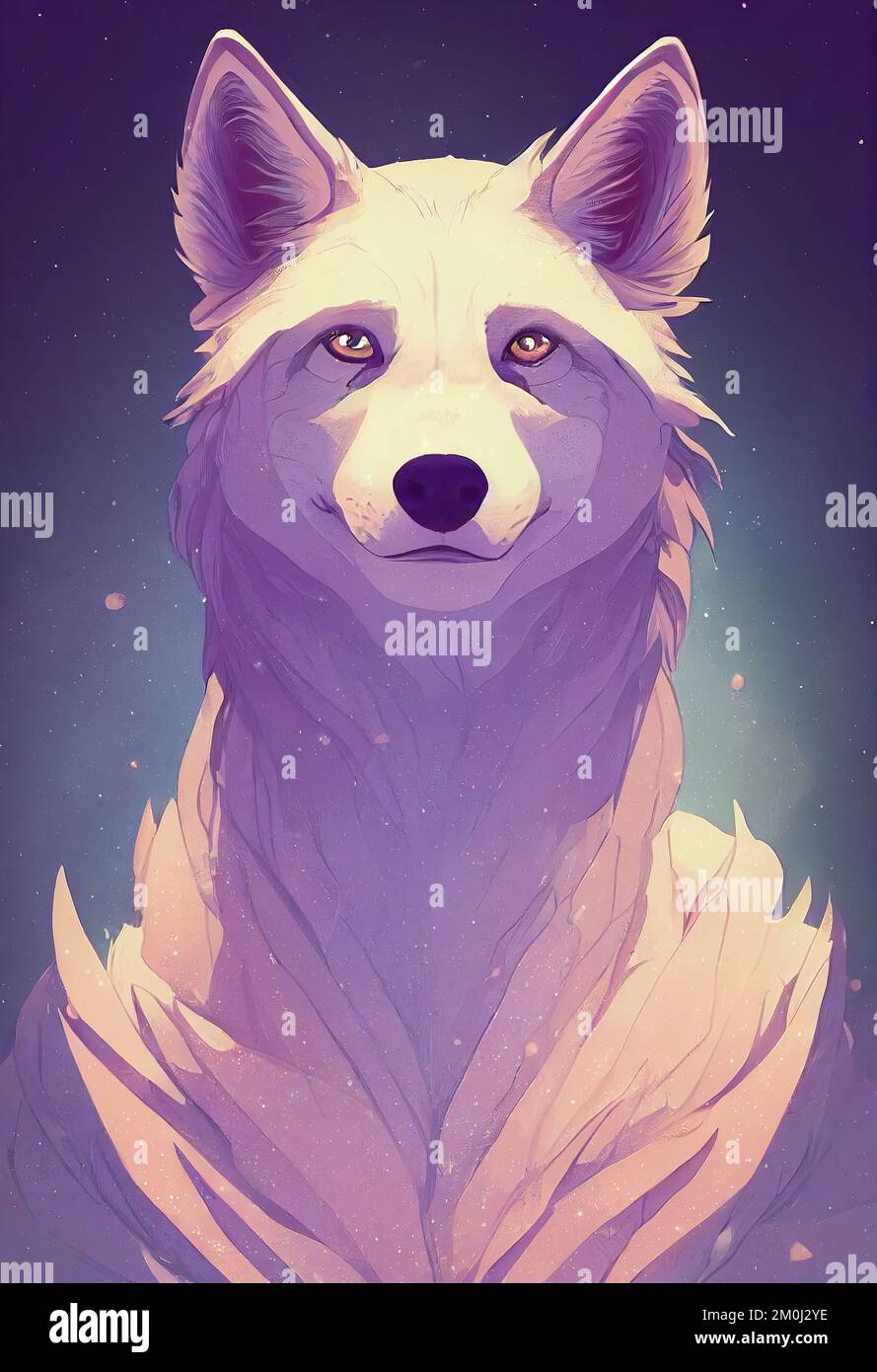 Funny adorable portrait headshot of cute arctic wolf. North American ...