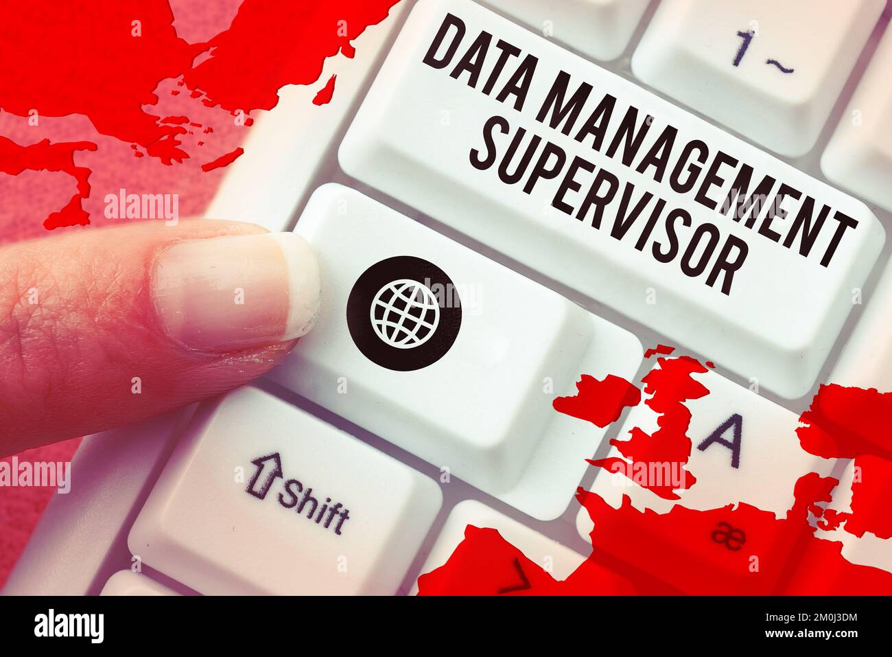 Inspiration showing sign Data Management Supervisor. Business idea ensuring the efficient and ...