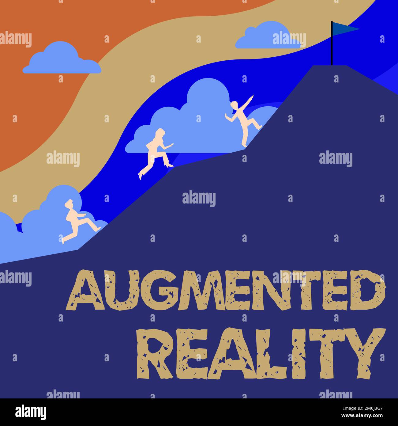 Text showing inspiration Augmented Reality. Business approach ...