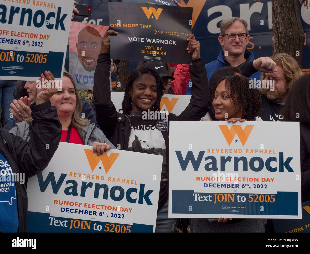 Norcross, Georgia, USA. 6th Dec, 2022. Supporters of Rev. Raphael ...