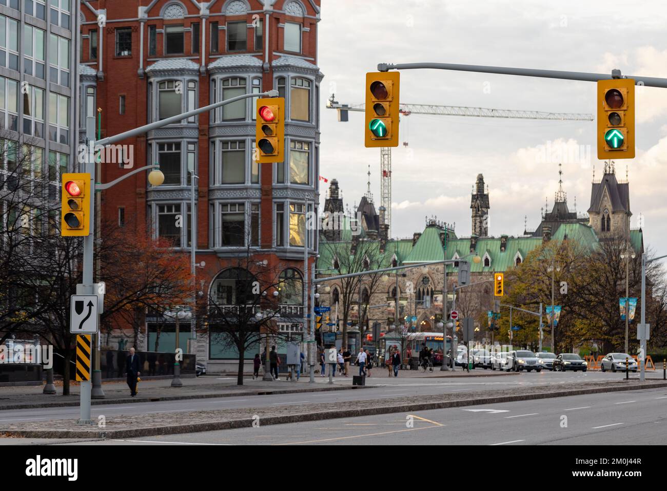 Ottawa, Canada - November 5, 2022: City view in downtown district near ...