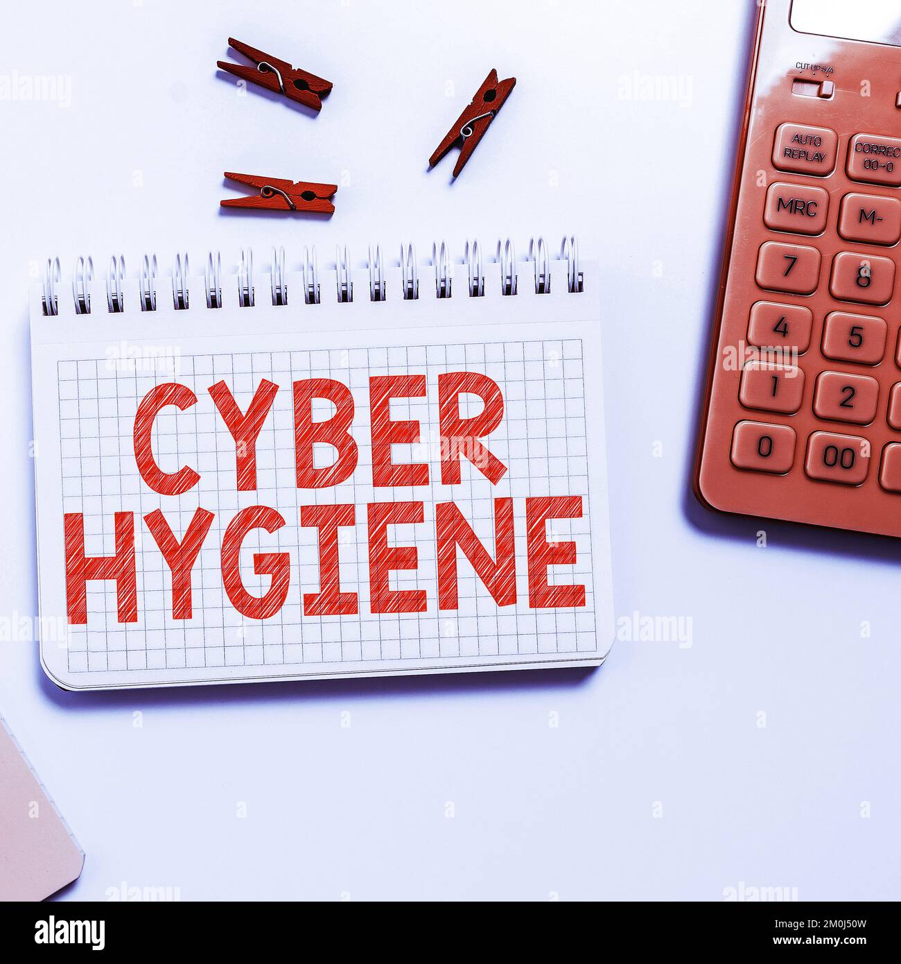 Sign displaying Cyber Hygiene. Business idea steps that computer users ...