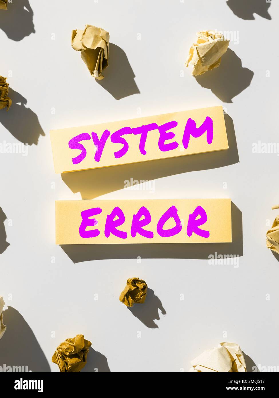 Writing displaying text System Error. Business concept Technological failure Software collapse ...