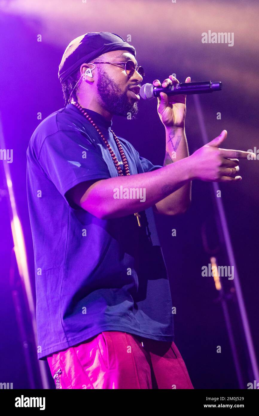 Milan Italy. 05 December 2022. The Giamaican rapper and producer OTG ...