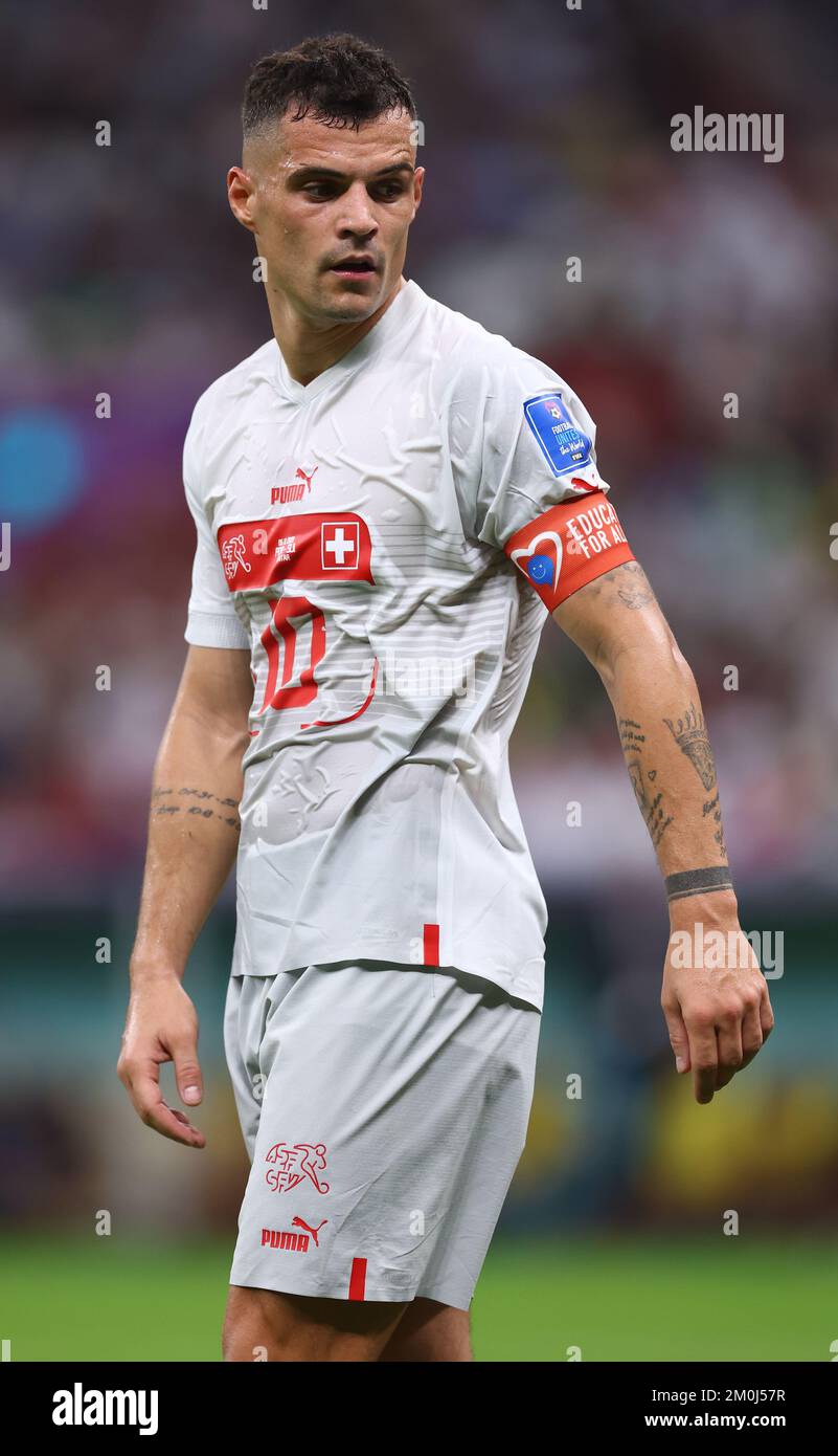 Doha, Qatar, 6th December 2022. Granit Xhaka of Switzerland during the ...