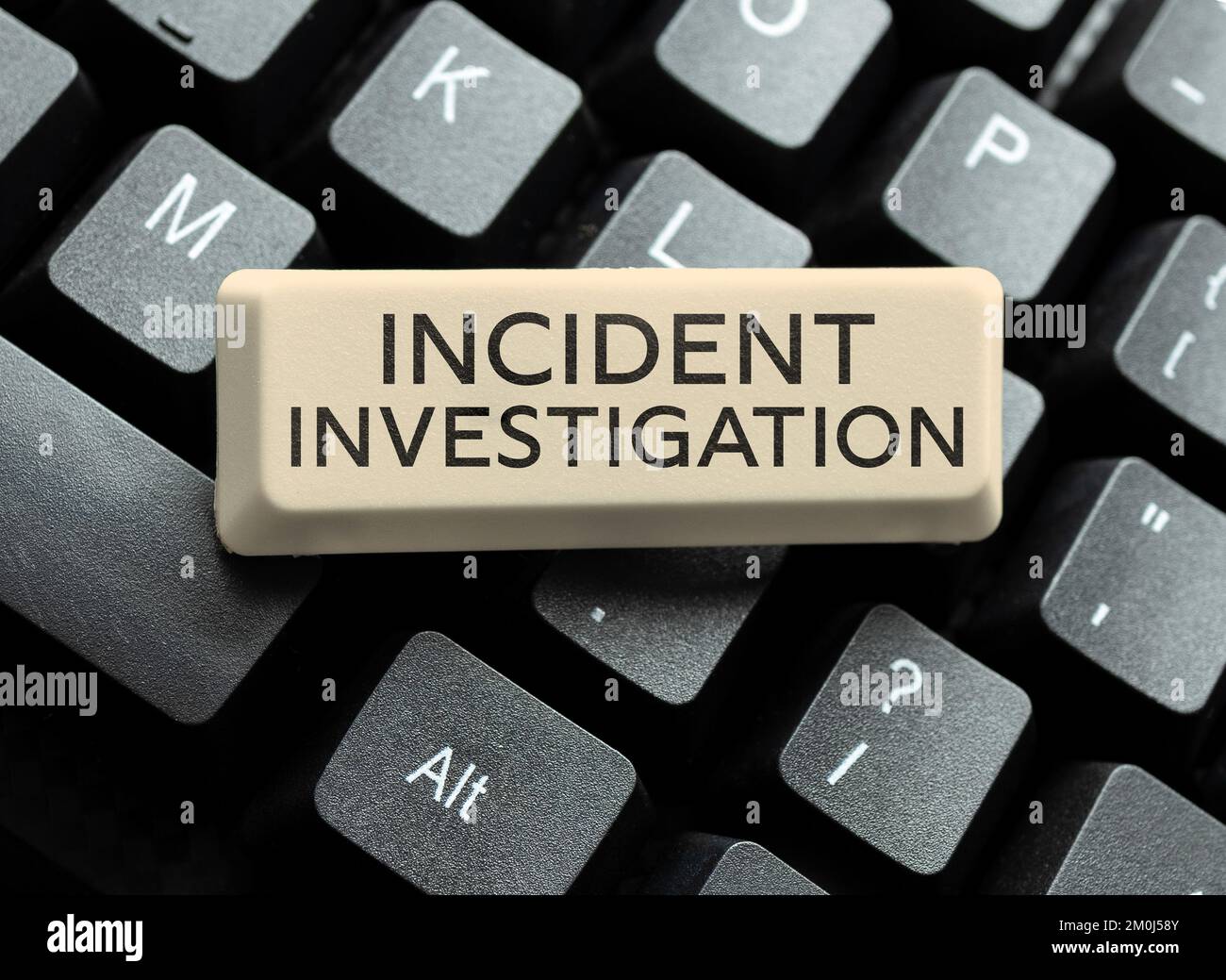 Hand writing sign Incident Investigation. Word for responsible for the ... Hand writing sign Incident Investigation. Word for responsible for the ...