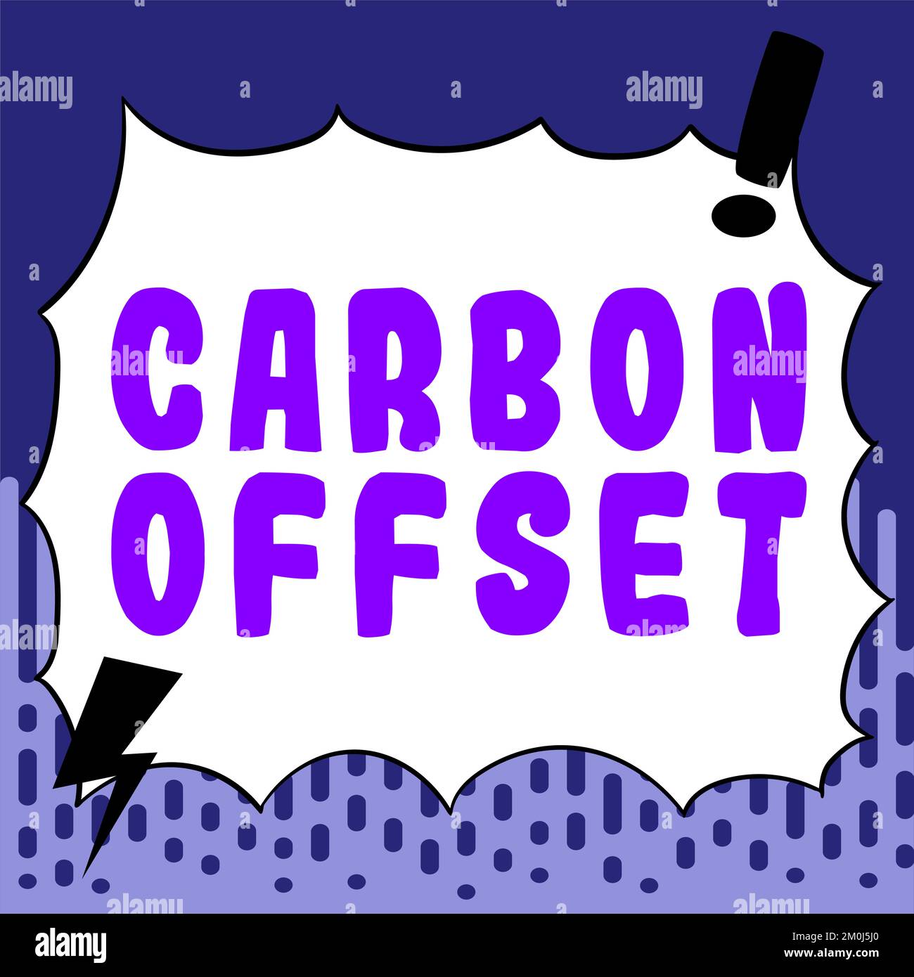 Text showing inspiration Carbon Offset. Business concept Reduction in ...