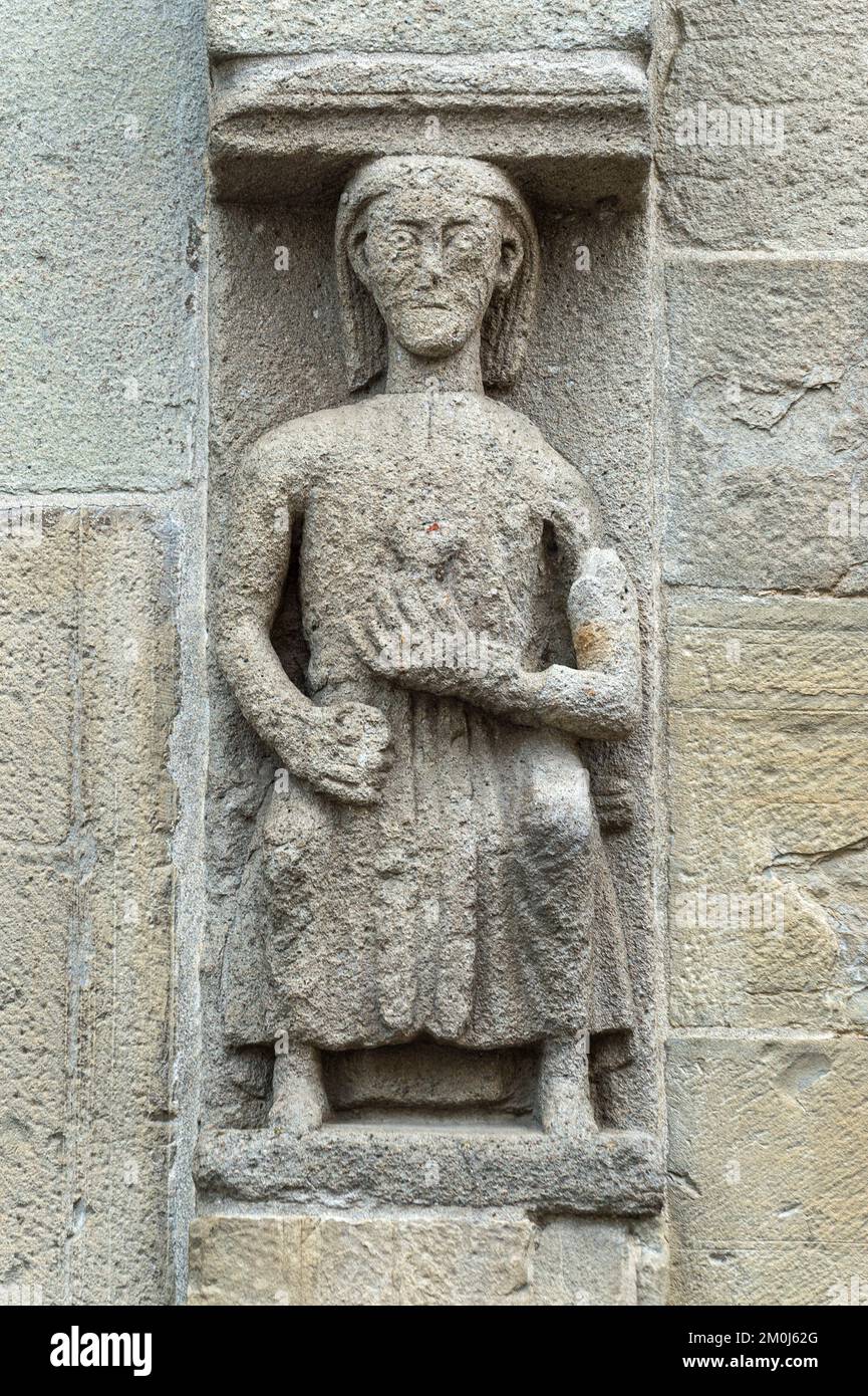 bas relief outside the duomo, berceto, italy Stock Photo - Alamy