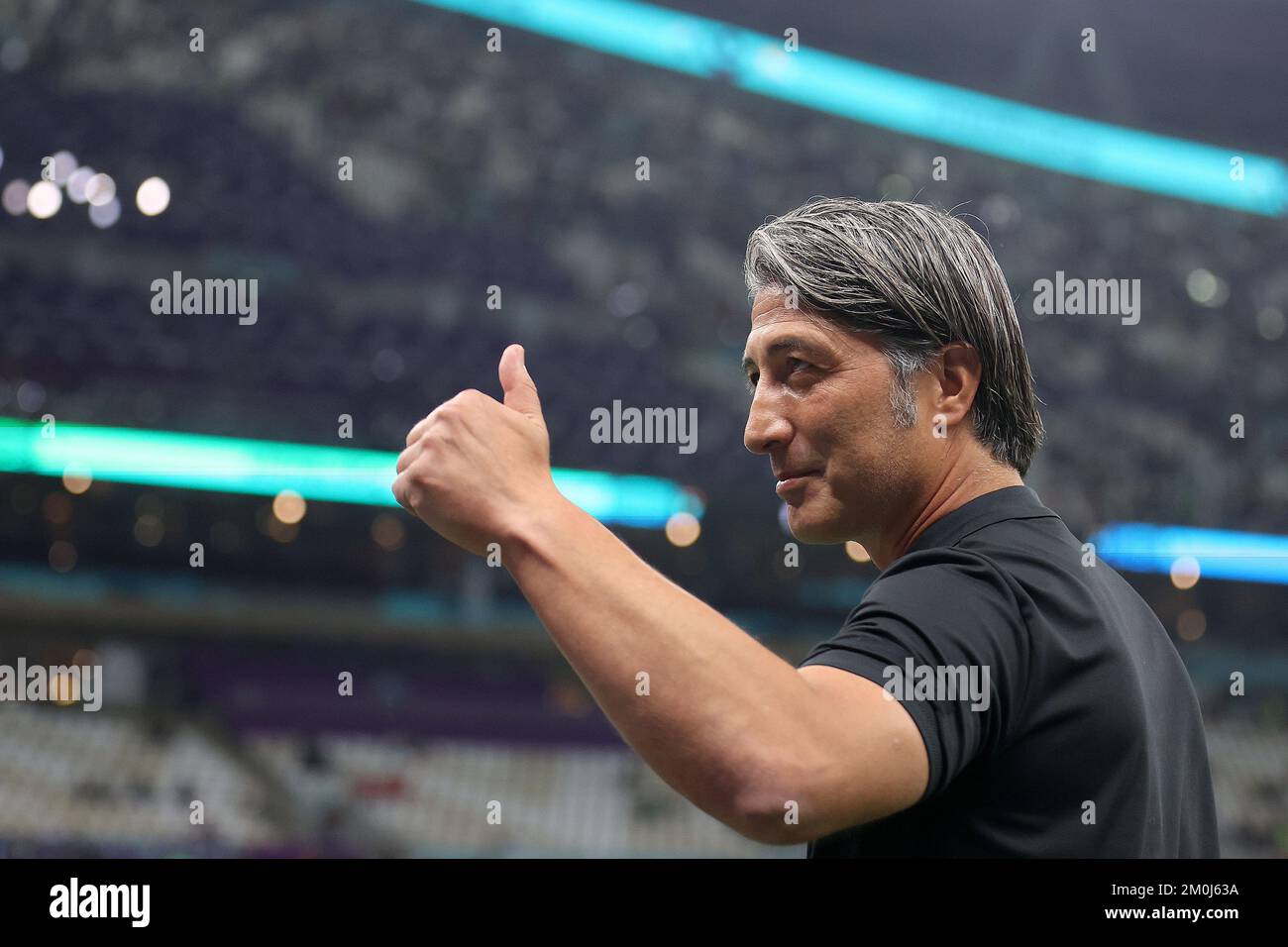 Head coach of Switzerland Murat Yakin reacts the FIFA World Cup Qatar ...