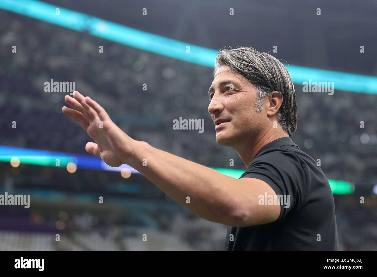 Head coach of Switzerland Murat Yakin reacts the FIFA World Cup Qatar ...