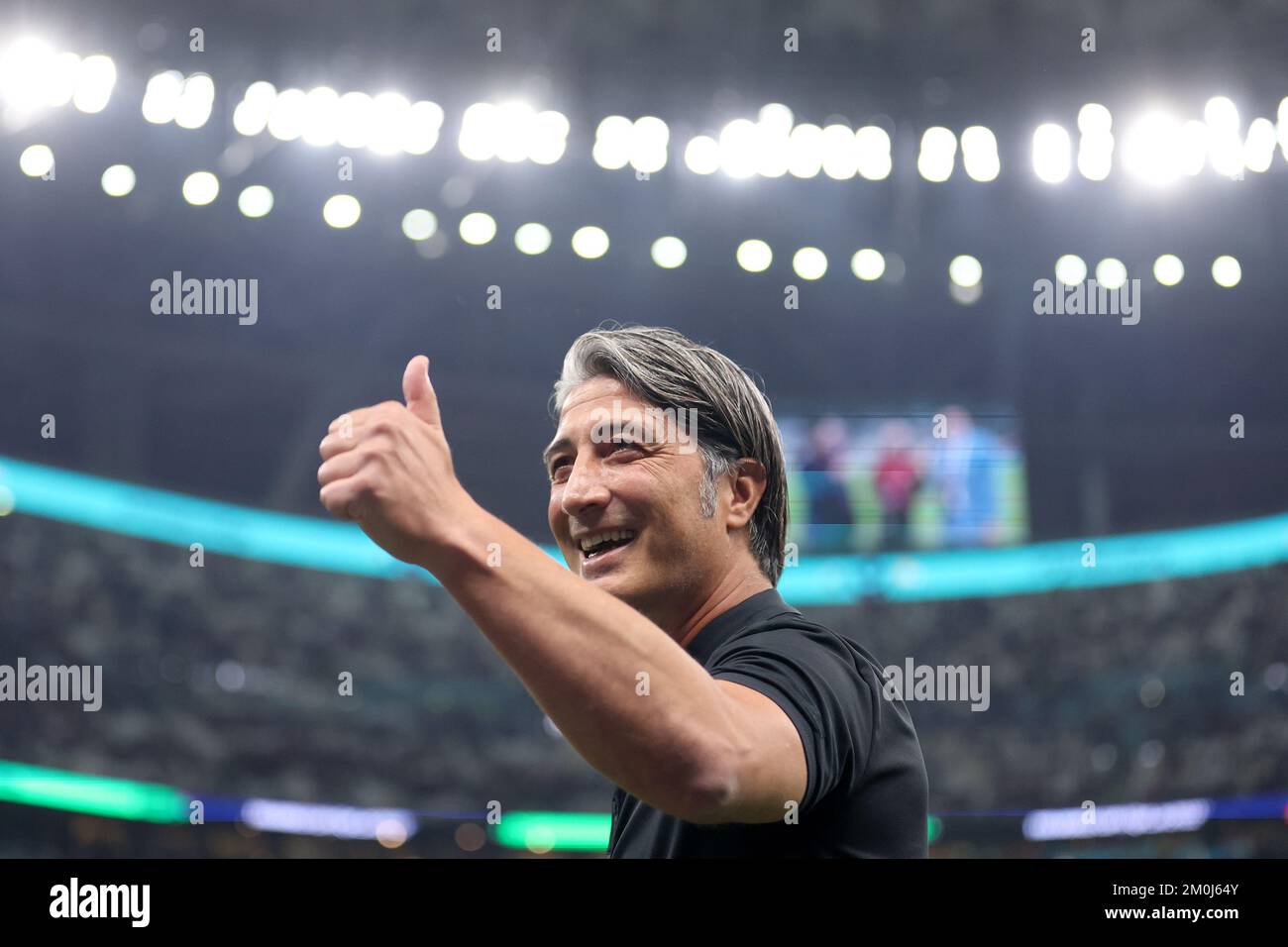 Head coach of Switzerland Murat Yakin reacts the FIFA World Cup Qatar ...