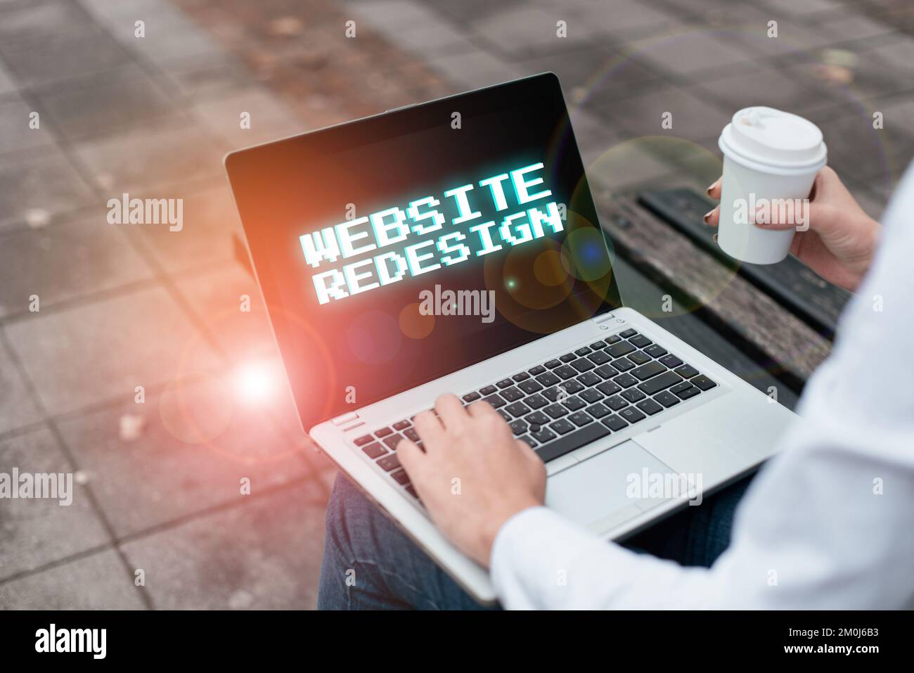 Conceptual caption Website Redesign. Business idea modernize improver or evamp your website's ...