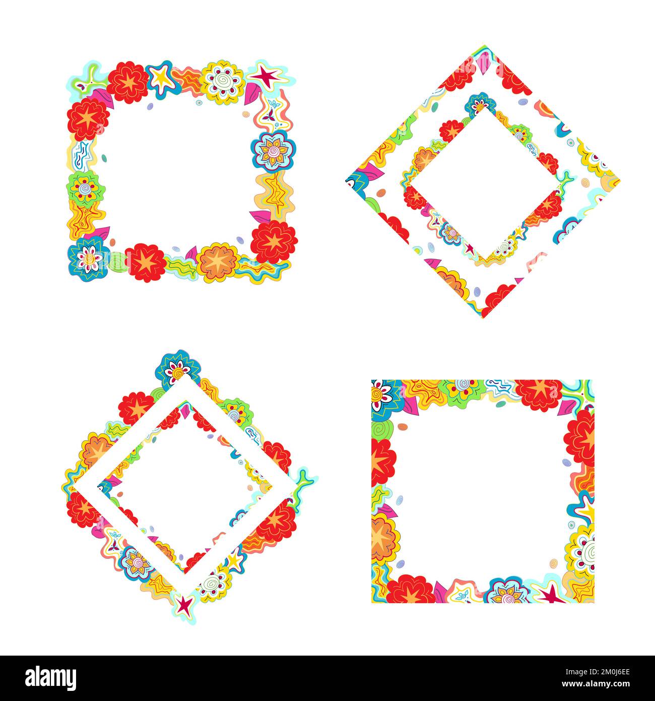 Simple flower zentangle art hi-res stock photography and images - Alamy