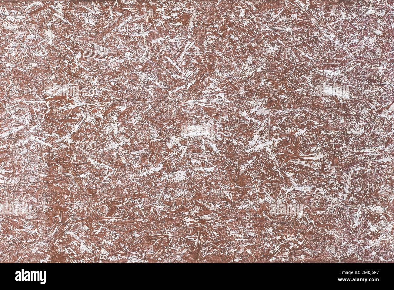 Brown and white surface paint on the press wood texture of the ...