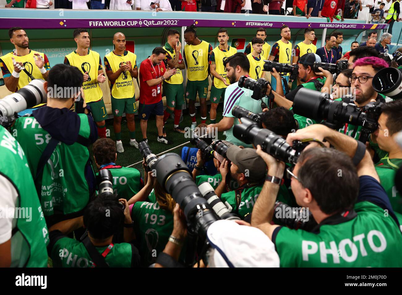 Doha, Qatar. 06th Dec, 2022. Cristiano Ronaldo of Portugal is ...