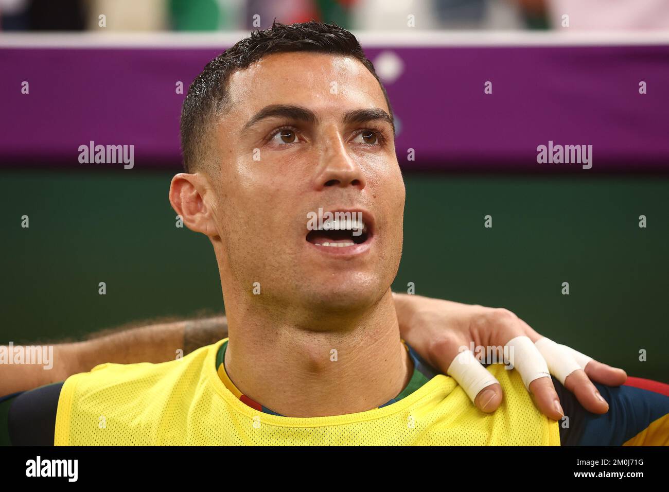 Doha, Qatar. 06th Dec, 2022. Cristiano Ronaldo of Portugal looks on ...