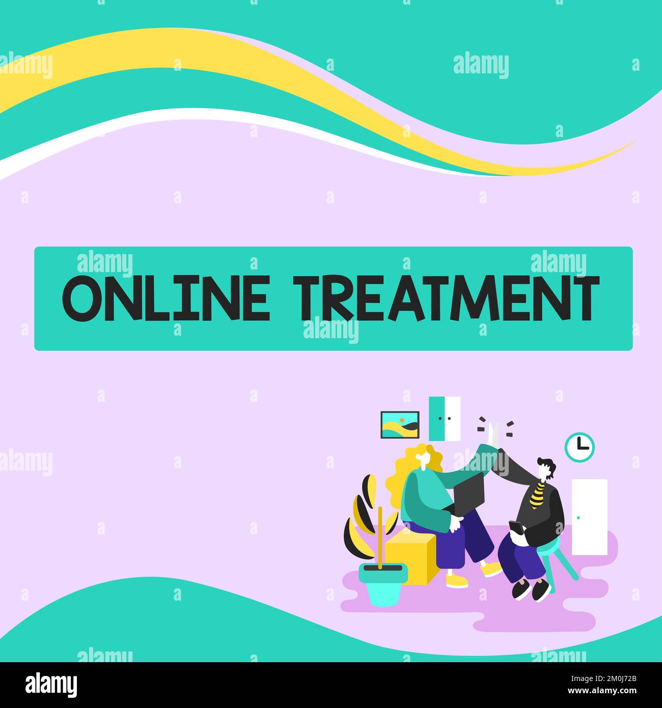 Writing displaying text Online Treatment. Business concept delivery of ...