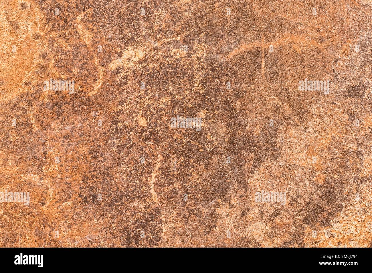 Modern interior wall with abstract brown rust pattern, corrosion ...