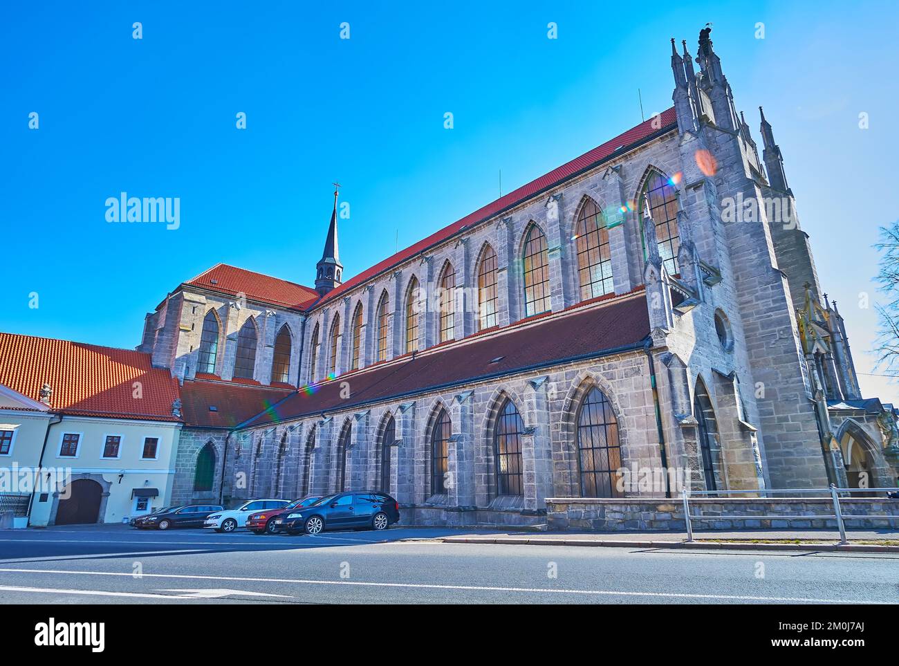 Elegant Baroque Gothic exterior of the Church of Assumption of Our Lady ...
