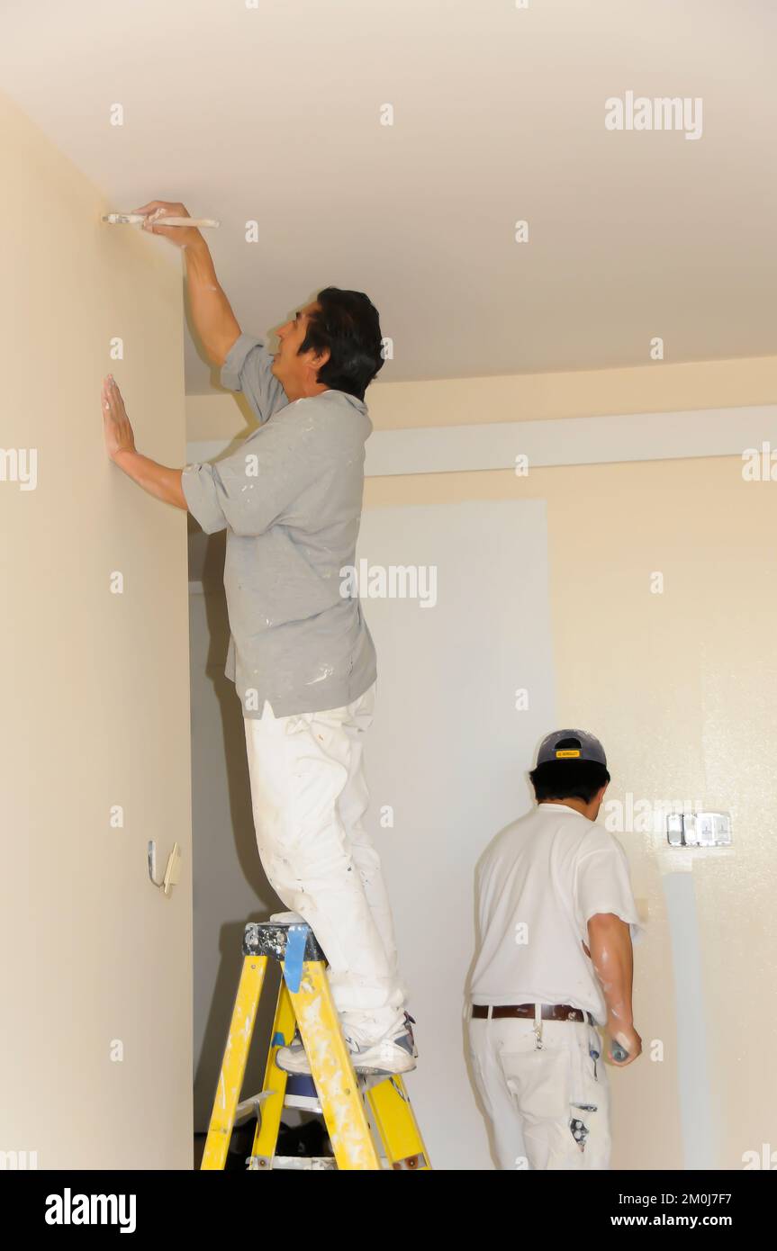 House Painters at Work Stock Photo - Alamy