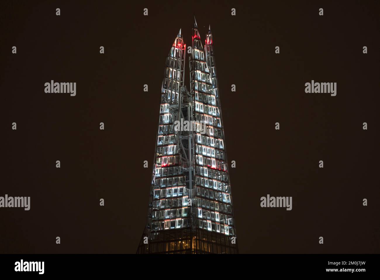 The Shard, London, UK. 6th Dec 2022. The Shard Lights 2022 display was ...