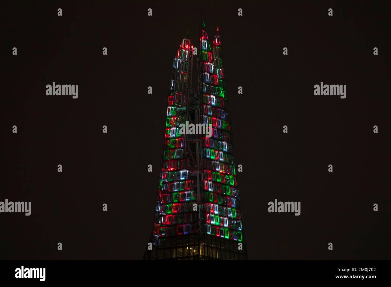 The Shard, London, UK. 6th Dec 2022. The Shard Lights 2022 display was ...
