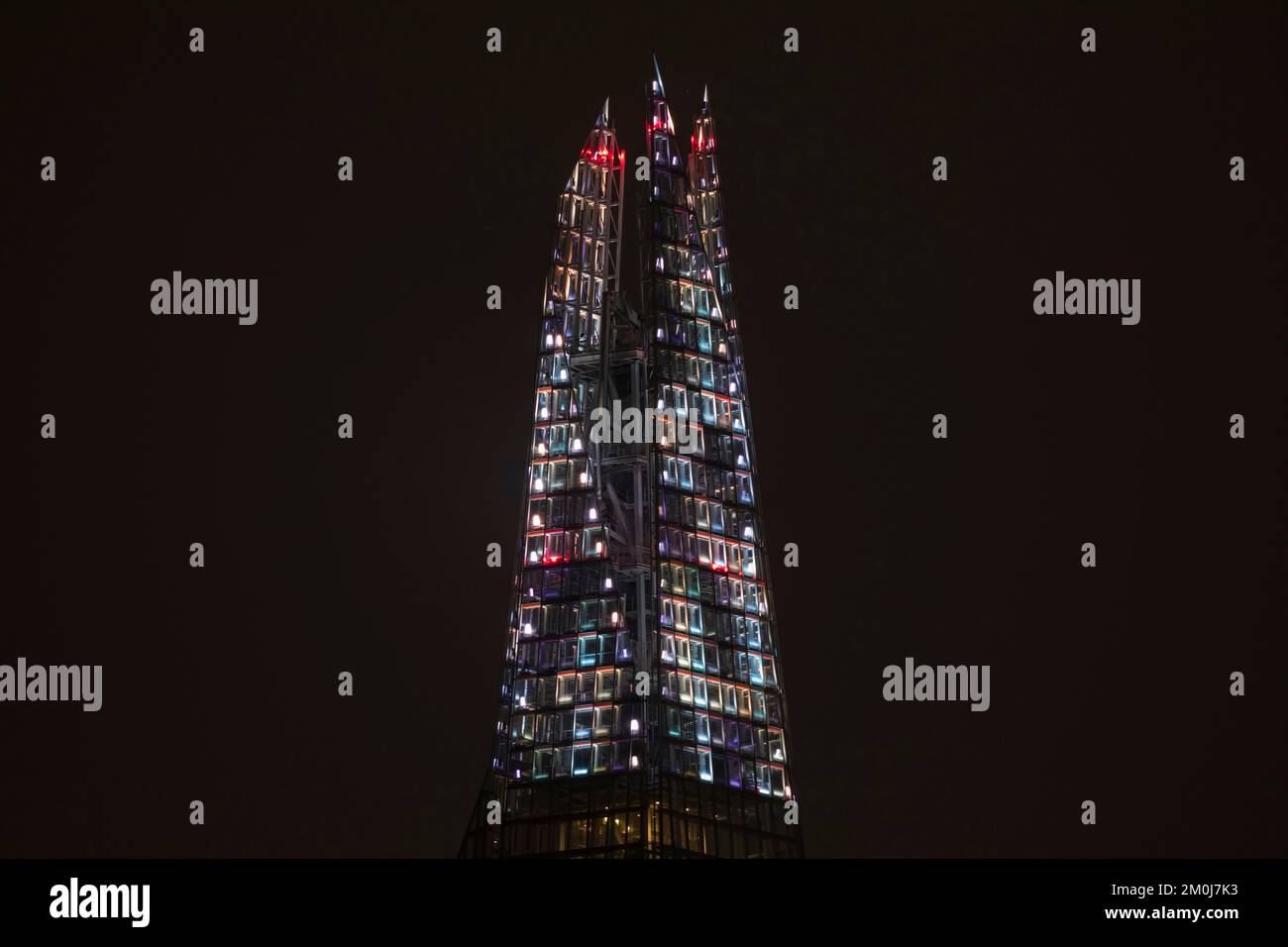 The Shard, London, UK. 6th Dec 2022. The Shard Lights 2022 display was ...