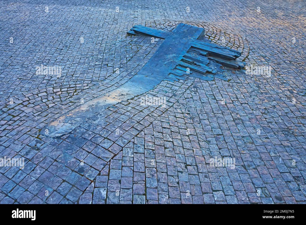 The Cross on the floor of Wenceslas Square is a Memorial to Memorial to ...