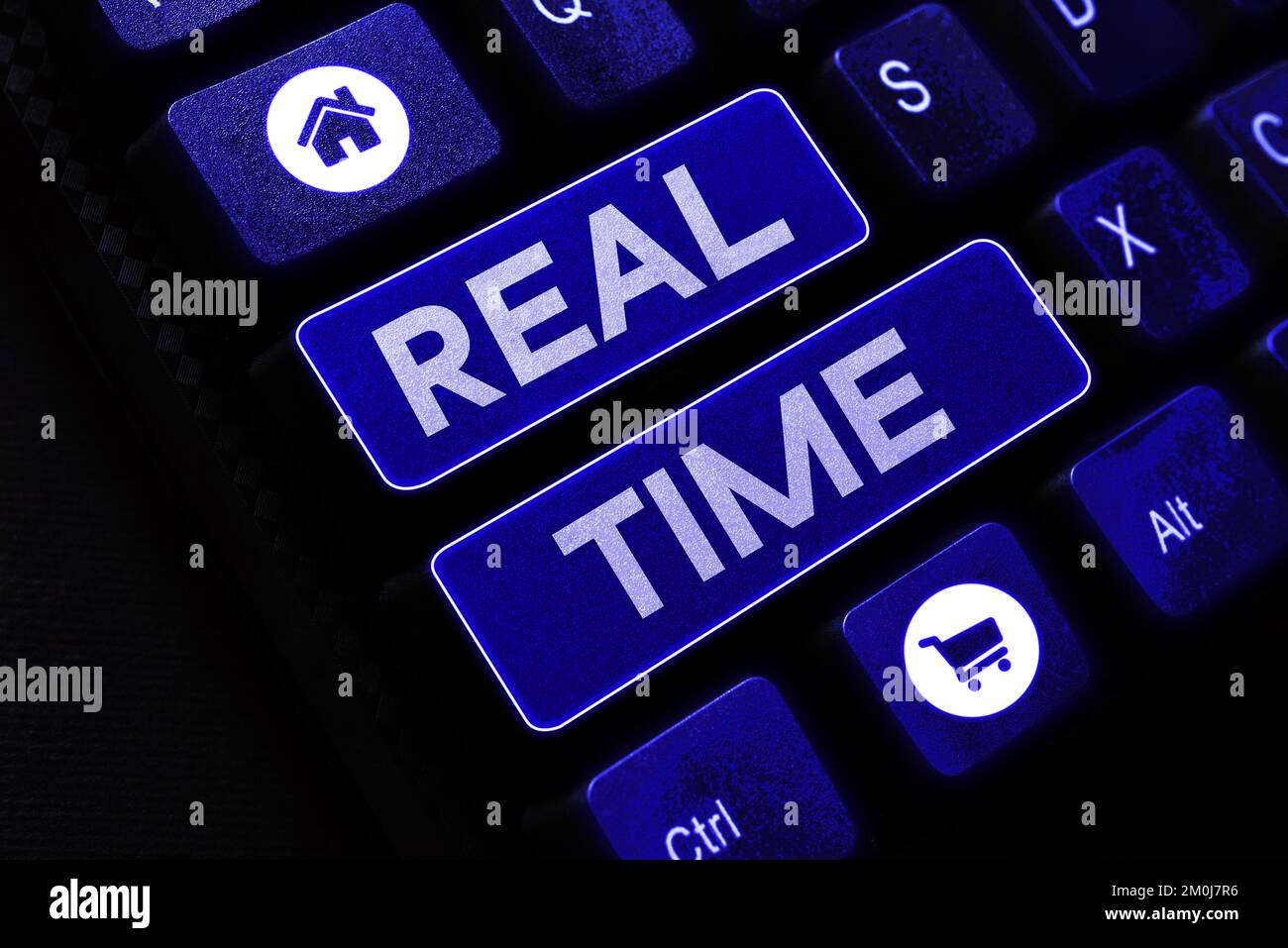 Inspiration showing sign Real Time. Conceptual photo the actual time ...