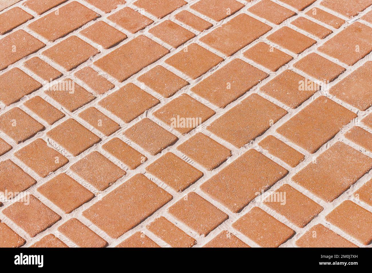 Brown stone paving slabs floor tile urban texture street pattern road ...
