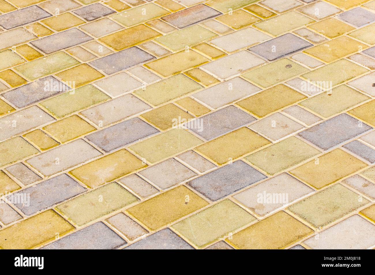 Colored light paving tile floor texture urban background Stock Photo ...