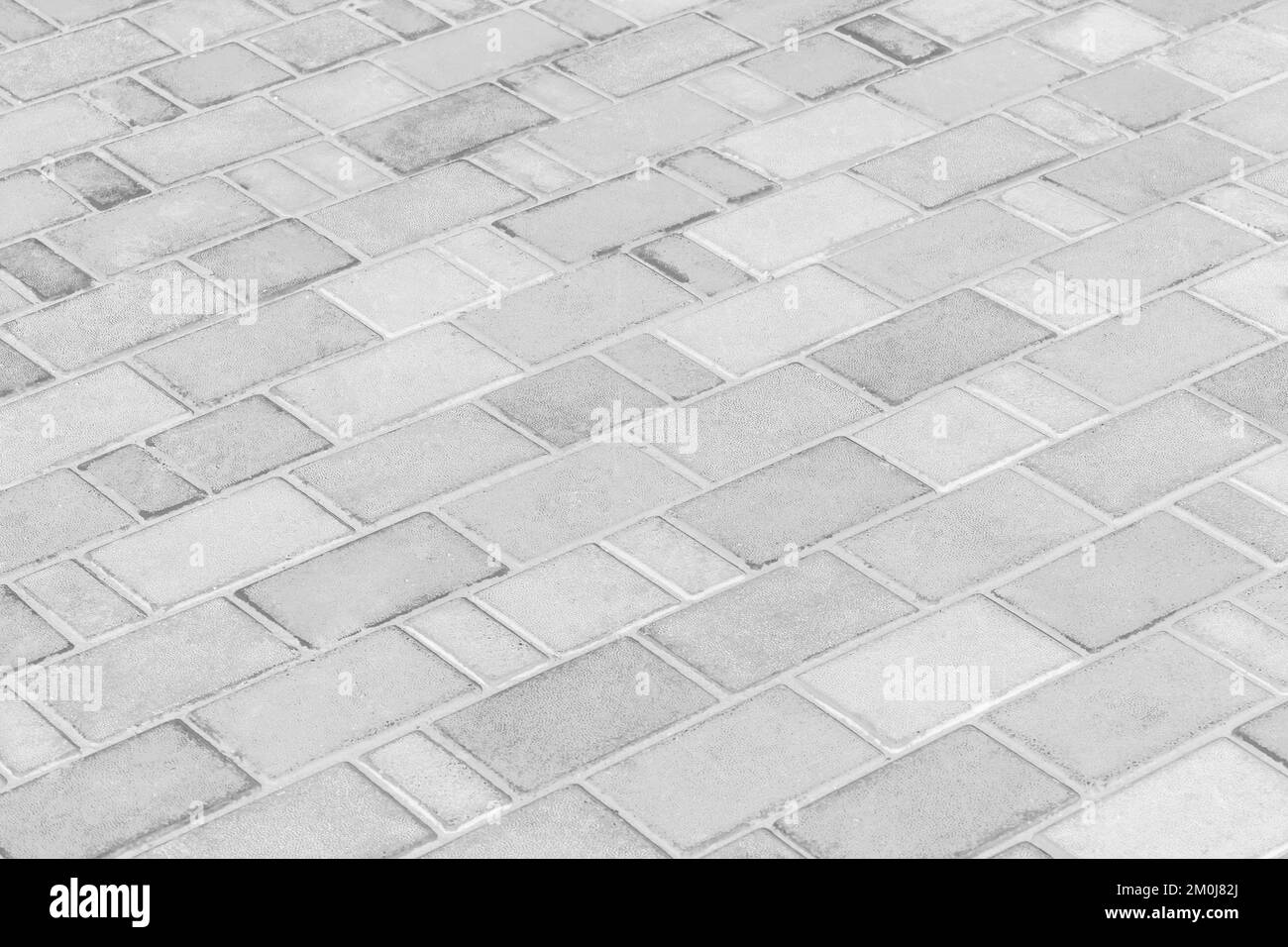Bright white light gray stone paving slabs floor tile urban texture ...