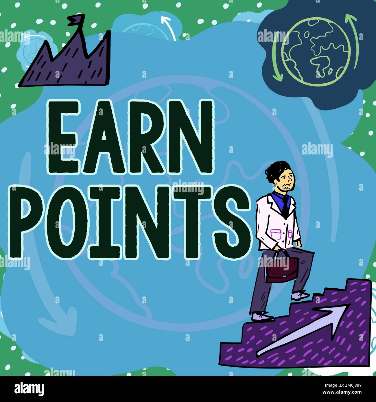Sign displaying Earn Points. Business concept to get praise or approval ...