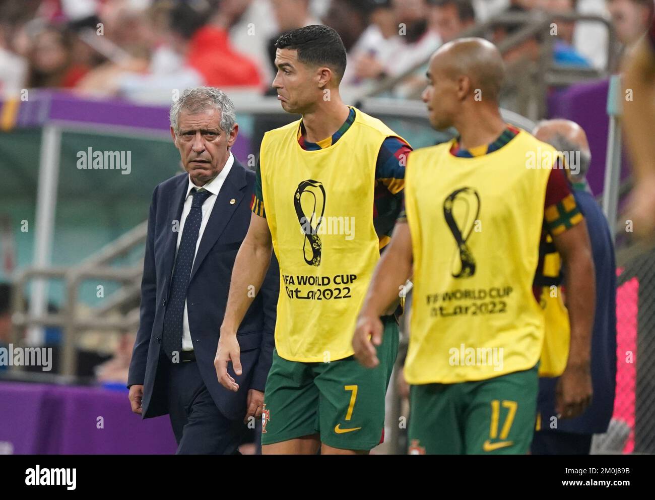 Portugal manager Fernando Santos and Cristiano Ronaldo during the FIFA ...
