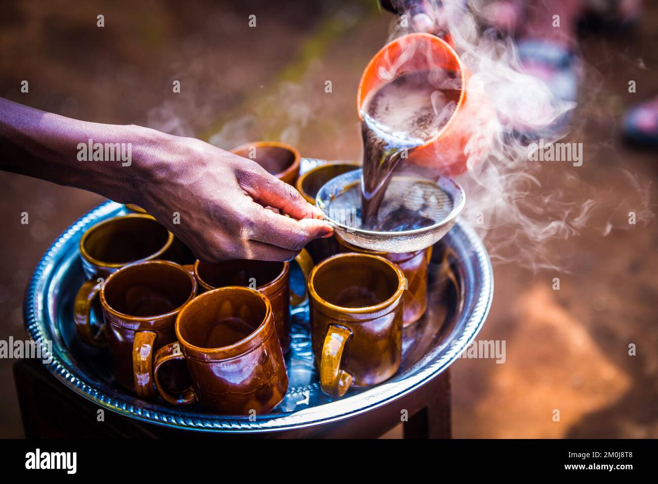 Cup freshly brewed black tea hi-res stock photography and images - Alamy